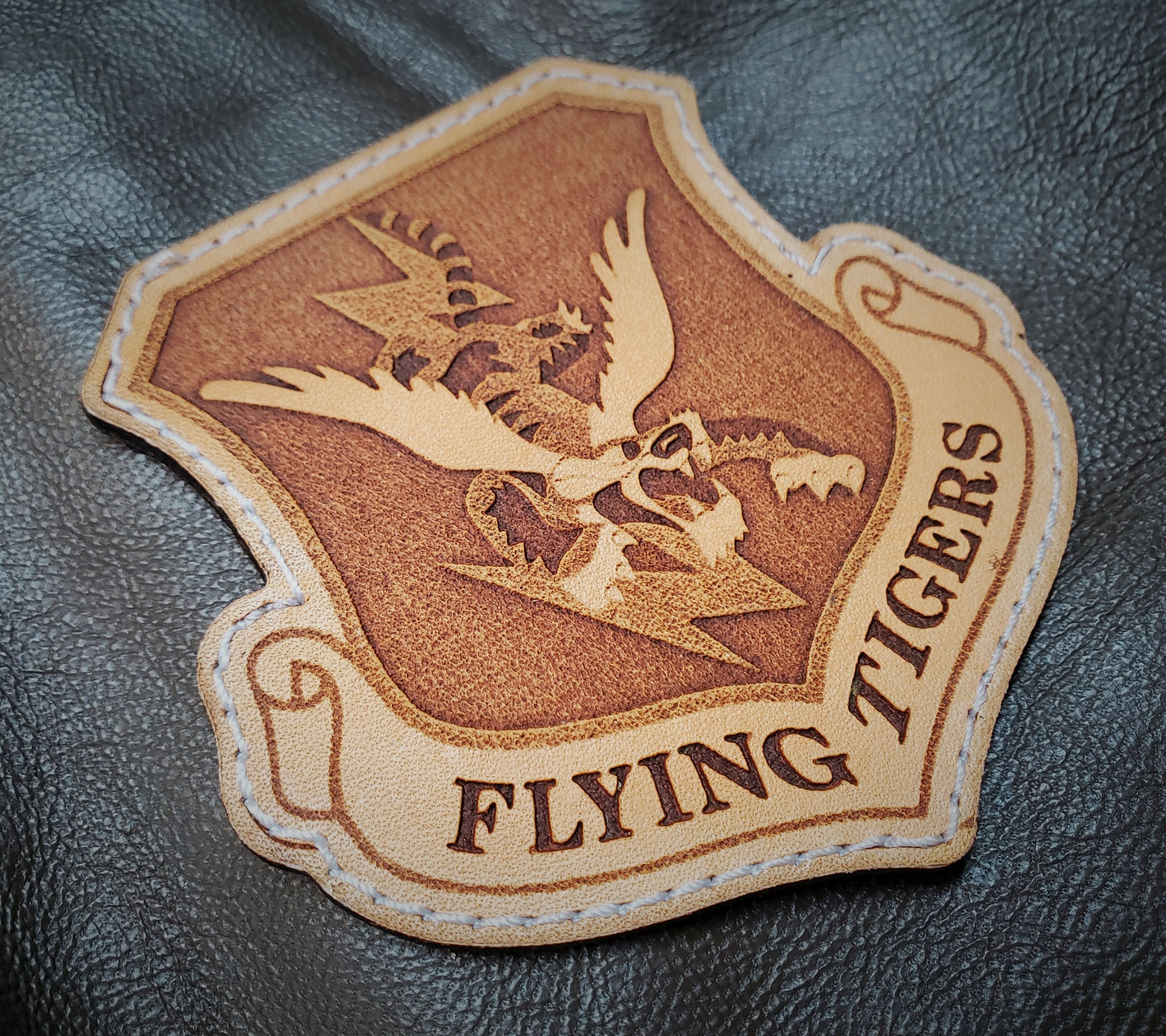 23rd Wing Flying Tigers Leather Patch - Etsy
