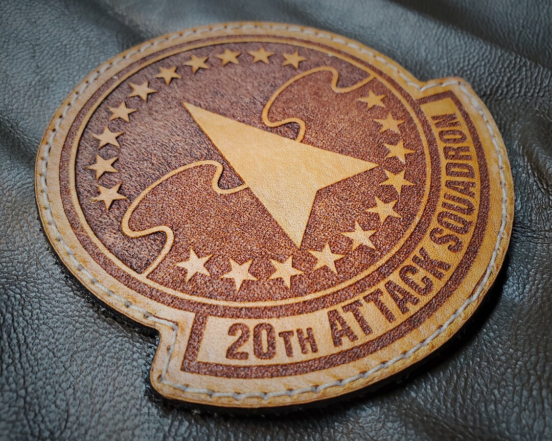 20th Attack Squadron Leather Patch - Etsy