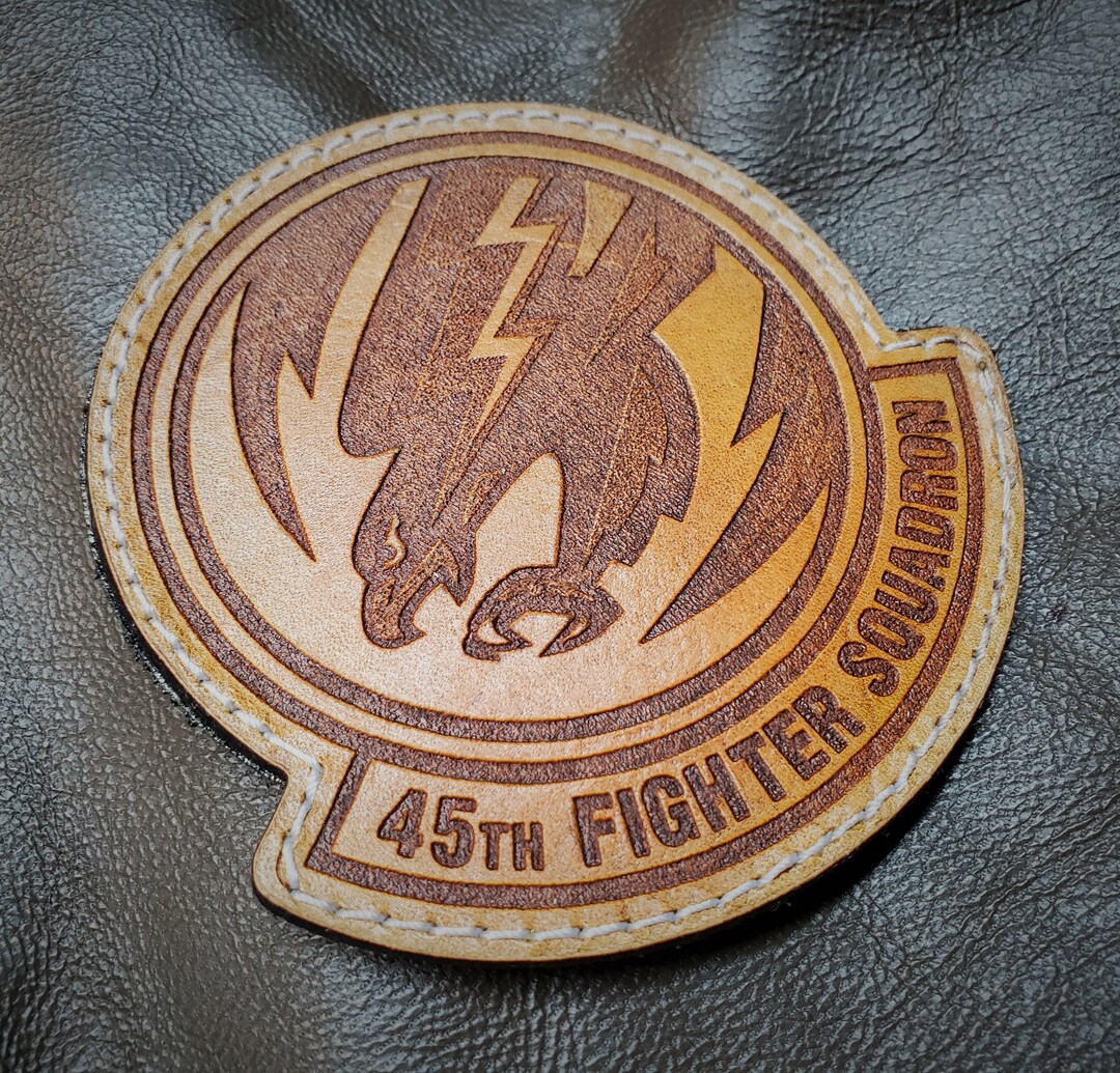 45th Fighter Squadron Leather Patch - Etsy