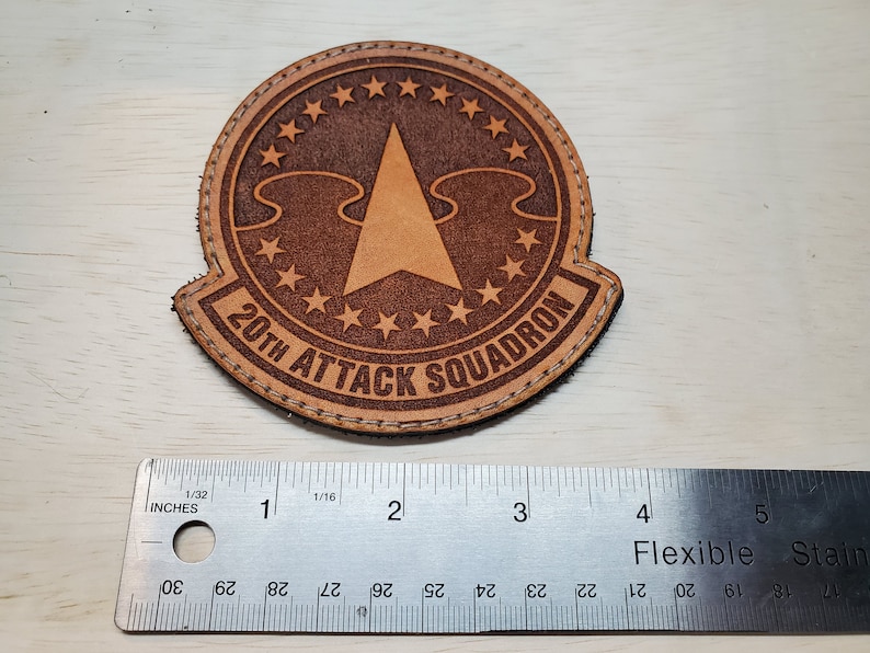 20th Attack Squadron Leather Patch - Etsy