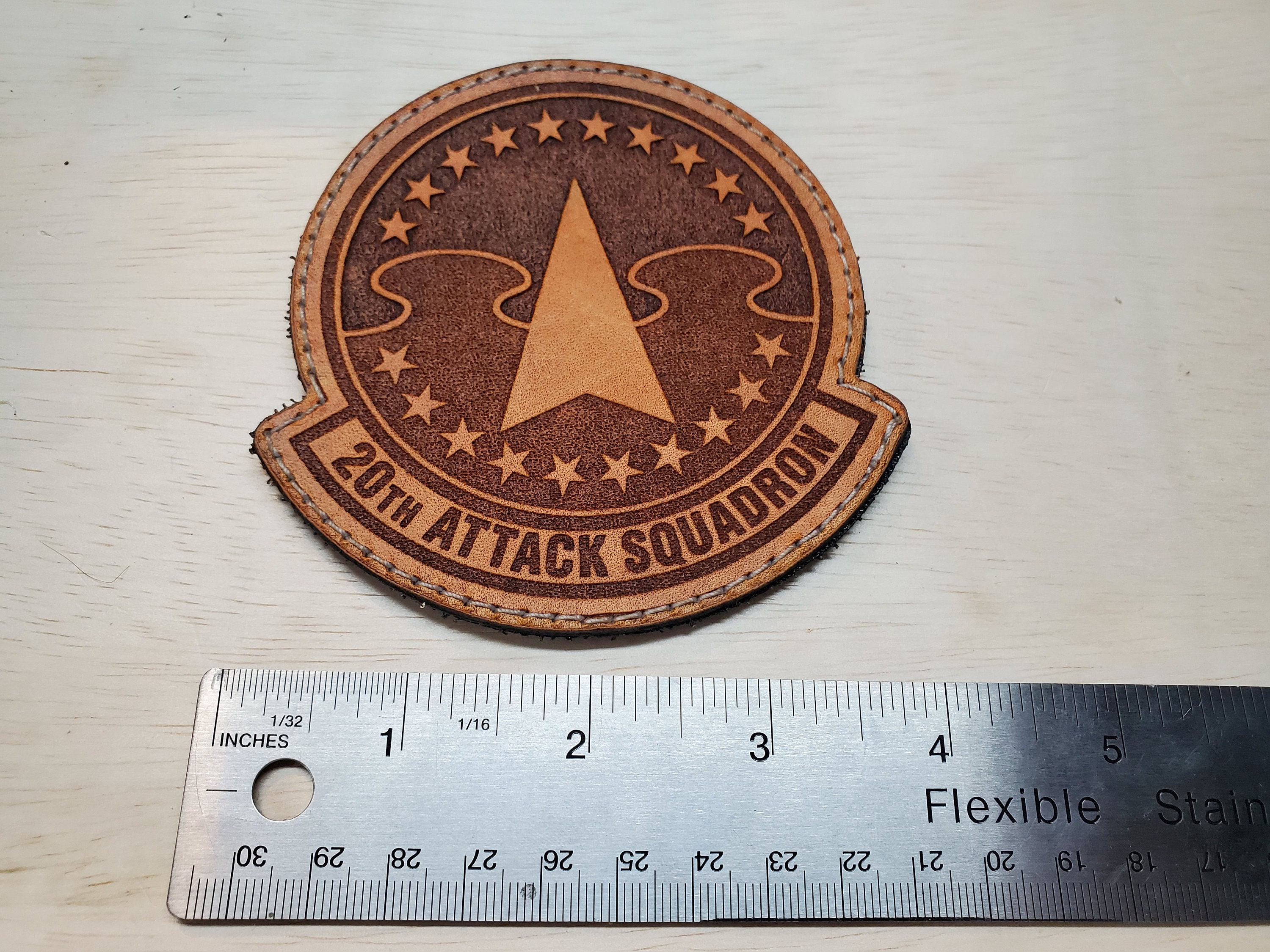20th Attack Squadron Leather Patch - Etsy