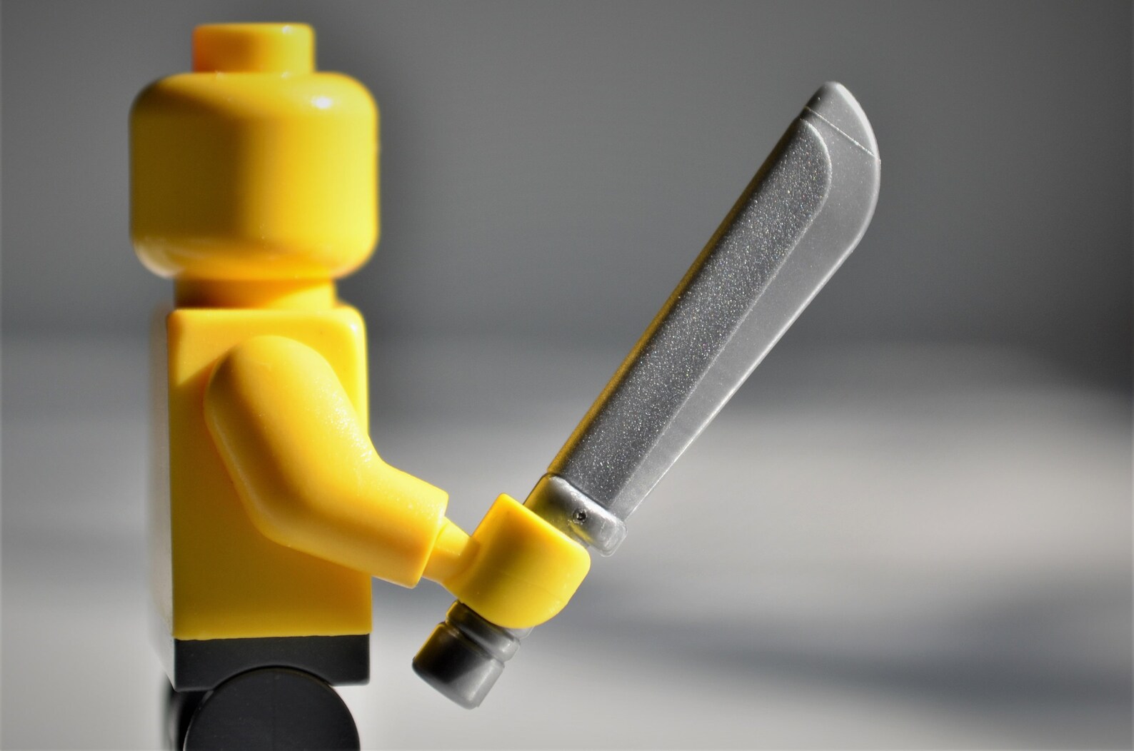 LEGO machete silver colour for minifigures | Etsy