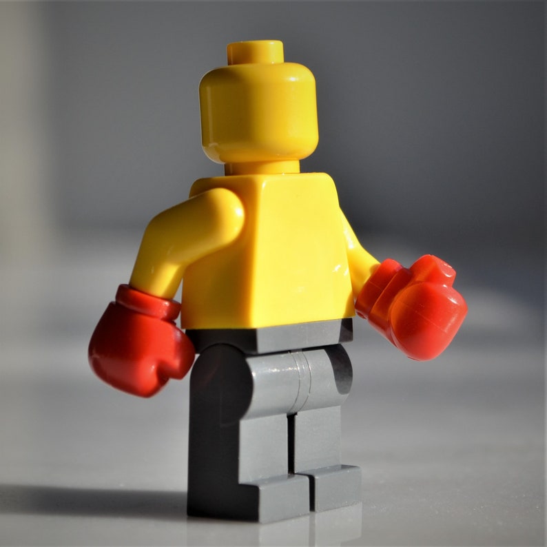 LEGO boxing gloves red for minifigures | Etsy