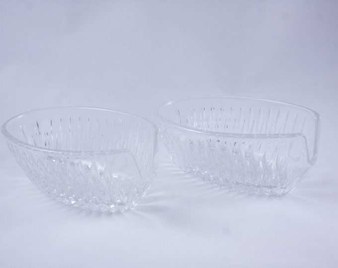 Princess House Lead Crystal Spoon & Fork Holders - Etsy