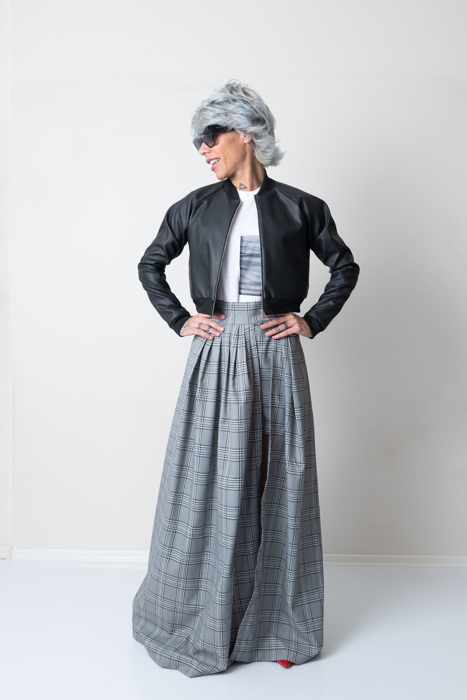 Leatherette Black Jacket Women Black Bomber Jacket | Etsy