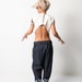 White Top Leatherette Tank Top Open Back Tank Top - Etsy