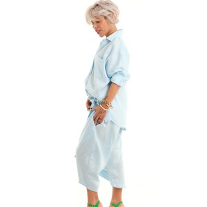Light Blue Linen Co-ord Set - Etsy
