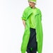 Neon Green Jacket Long Oversized Jacket With Big Hoodie - Etsy