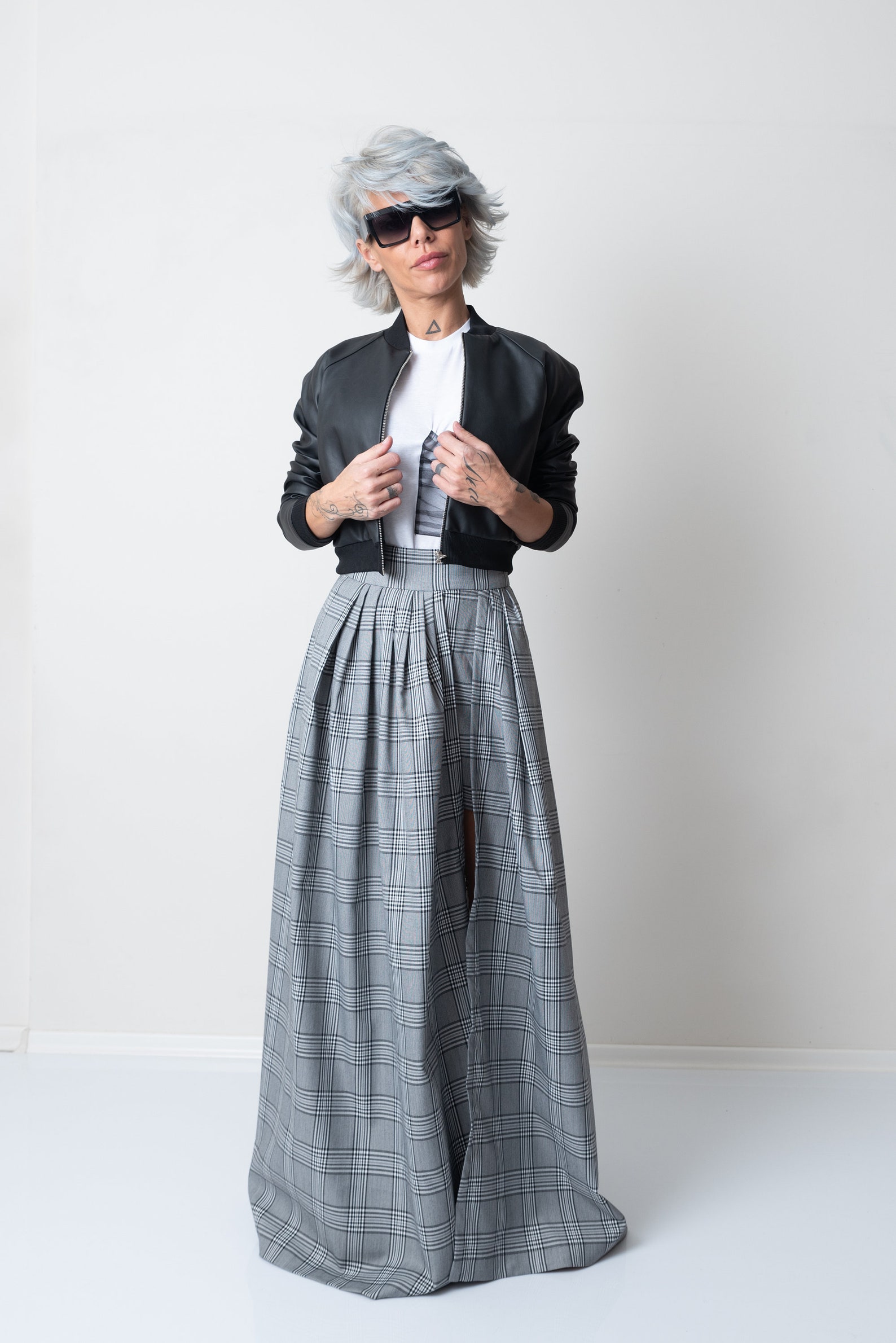 Leatherette Black Jacket Women Black Bomber Jacket | Etsy