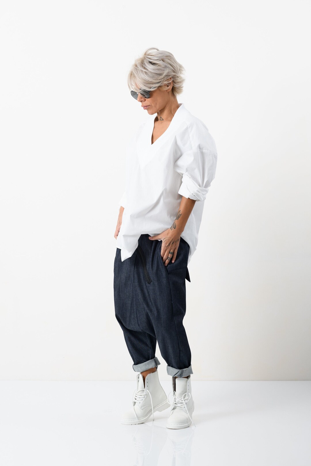 White Shirt, Loose Oversize Shirt, Shirt With Long Sleeves - Etsy