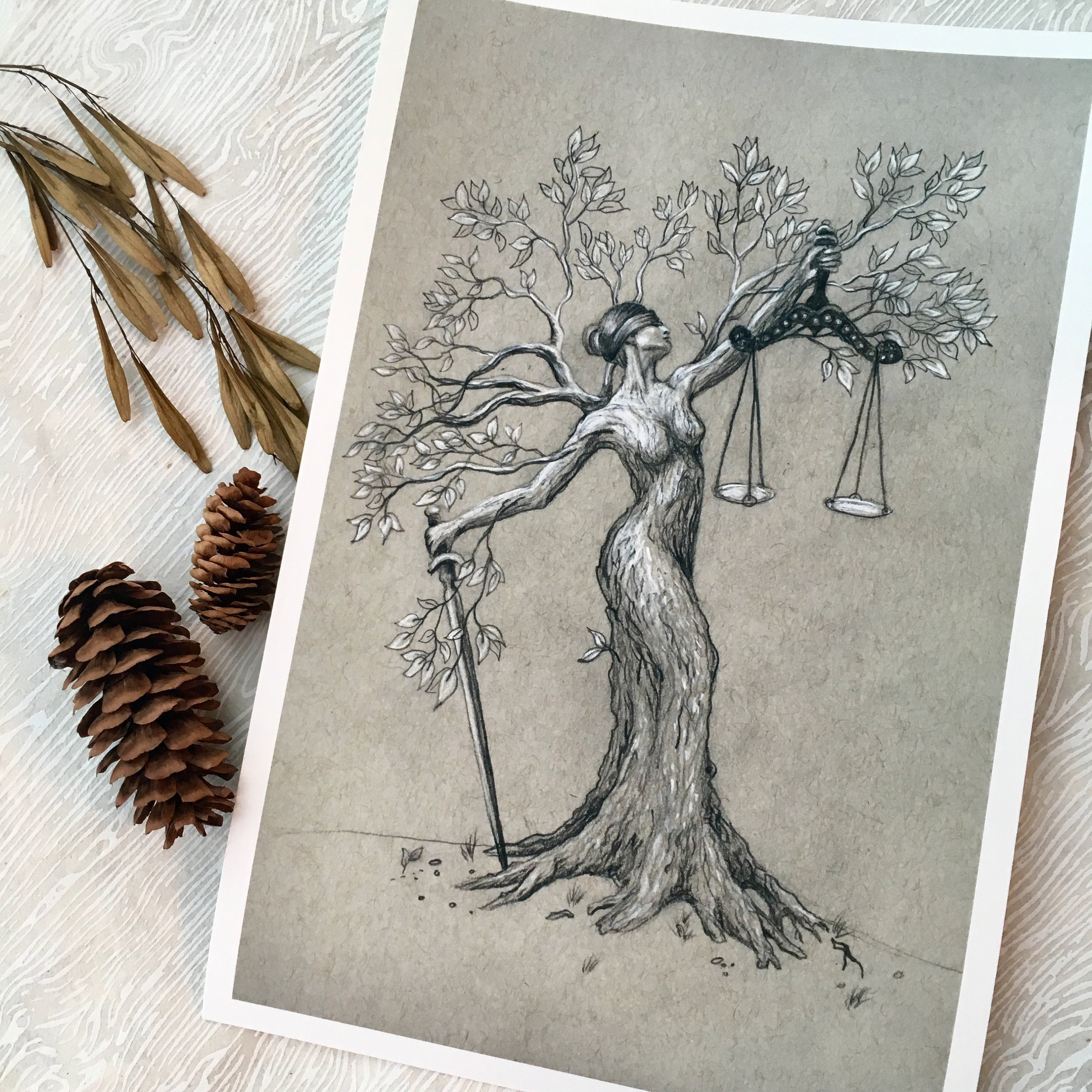 Lady Justice Drawing