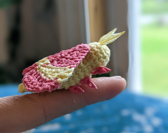 Rosy Maple Moth Crochet Pattern - Etsy