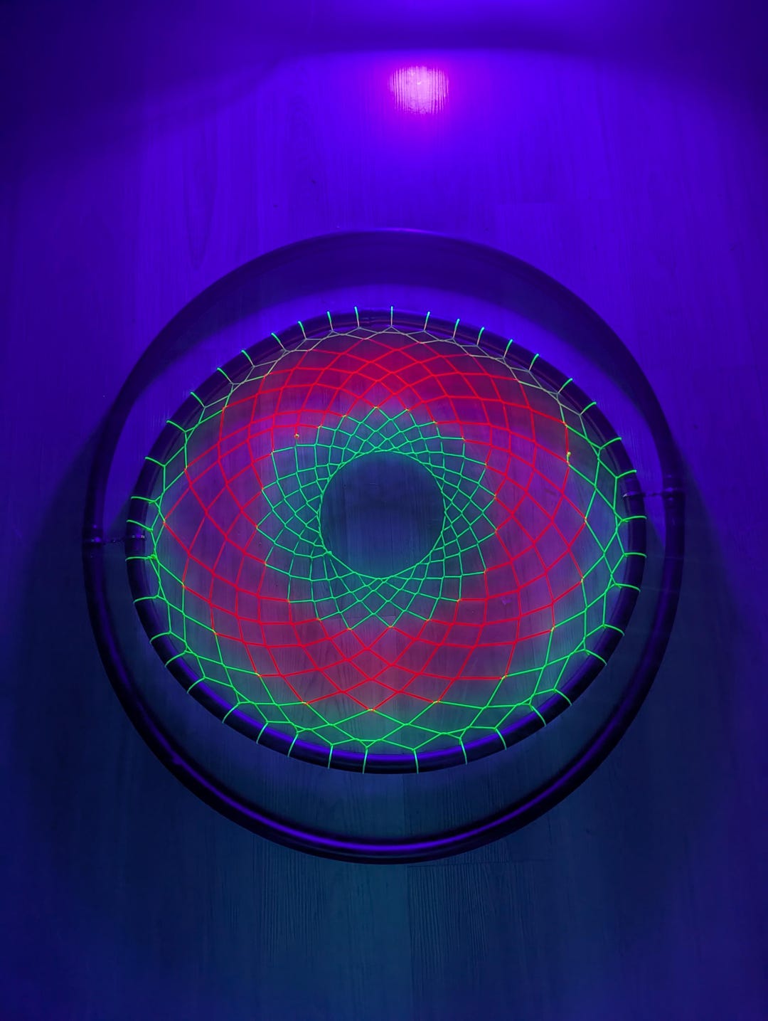 Neon UV Blacklight Reactive Glow Dreamcatcher Gyroscope Gyro Hoop - Etsy