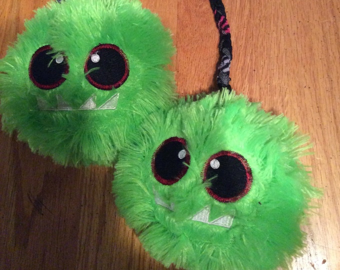 Green Fuzzy Monster Poi - Etsy