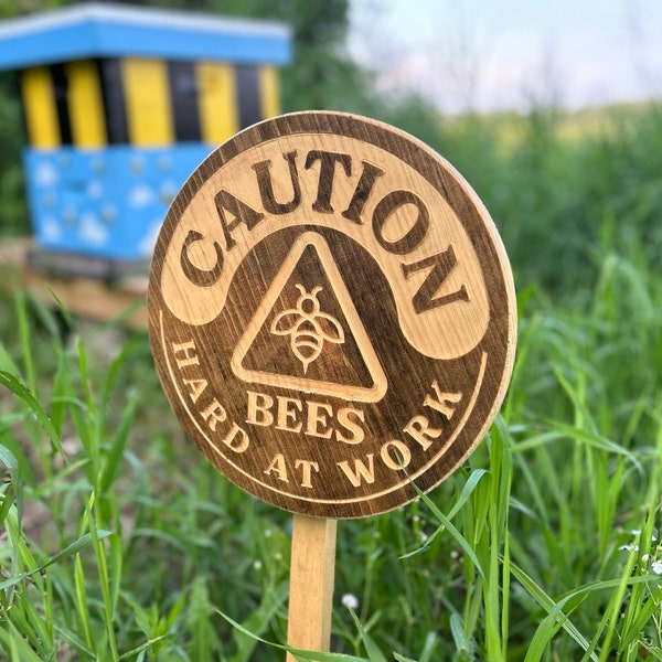 Bee Warning Sign - Etsy