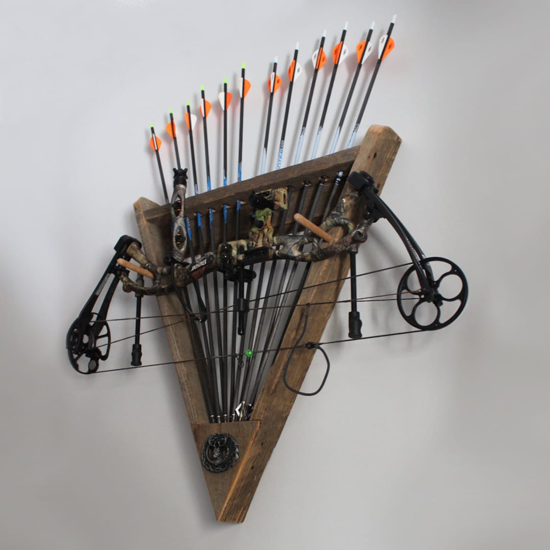 Barn Wood Bow & Arrow Rack for Archery - Etsy