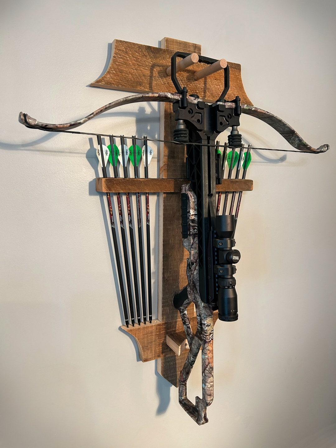Barn Wood Crossbow Rack for Archery - Etsy