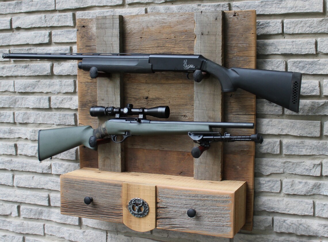 Barn Wood Gun Rack - Etsy