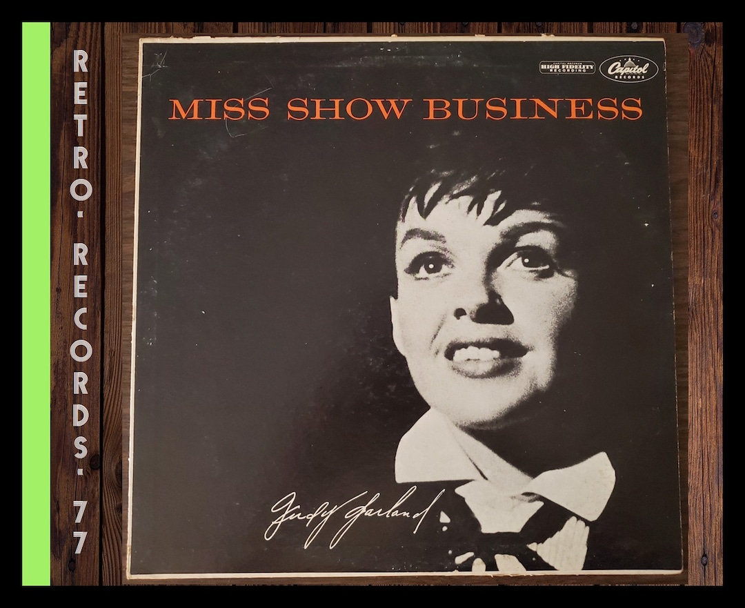 Vintage Judy Garland 'miss Show Business' LP Vinyl Album (1955) - Etsy