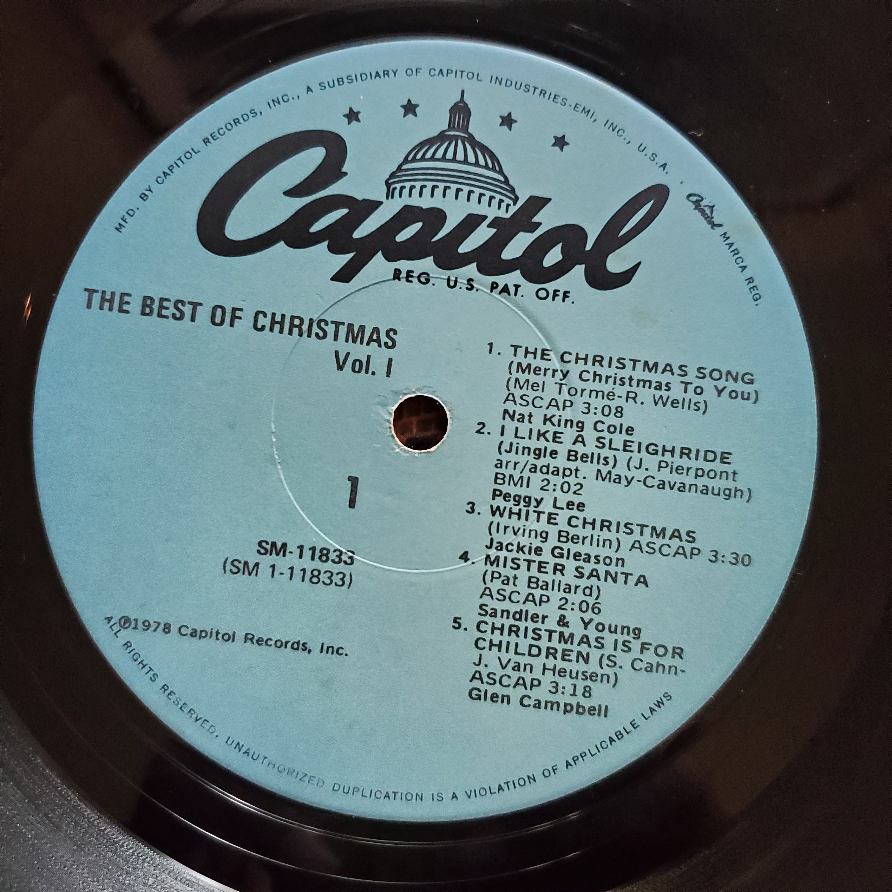 The Best of Christmas Vol. 1 Album 1978 Compilation Nat - Etsy