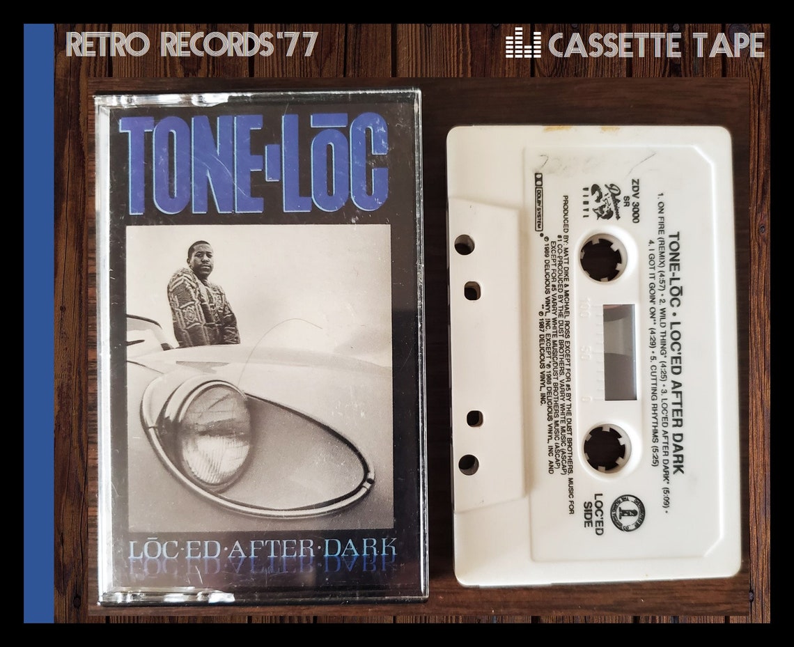 1989 Tone Loc-loc'ed After Dark CASSETTE ZDV 3000 Wild - Etsy