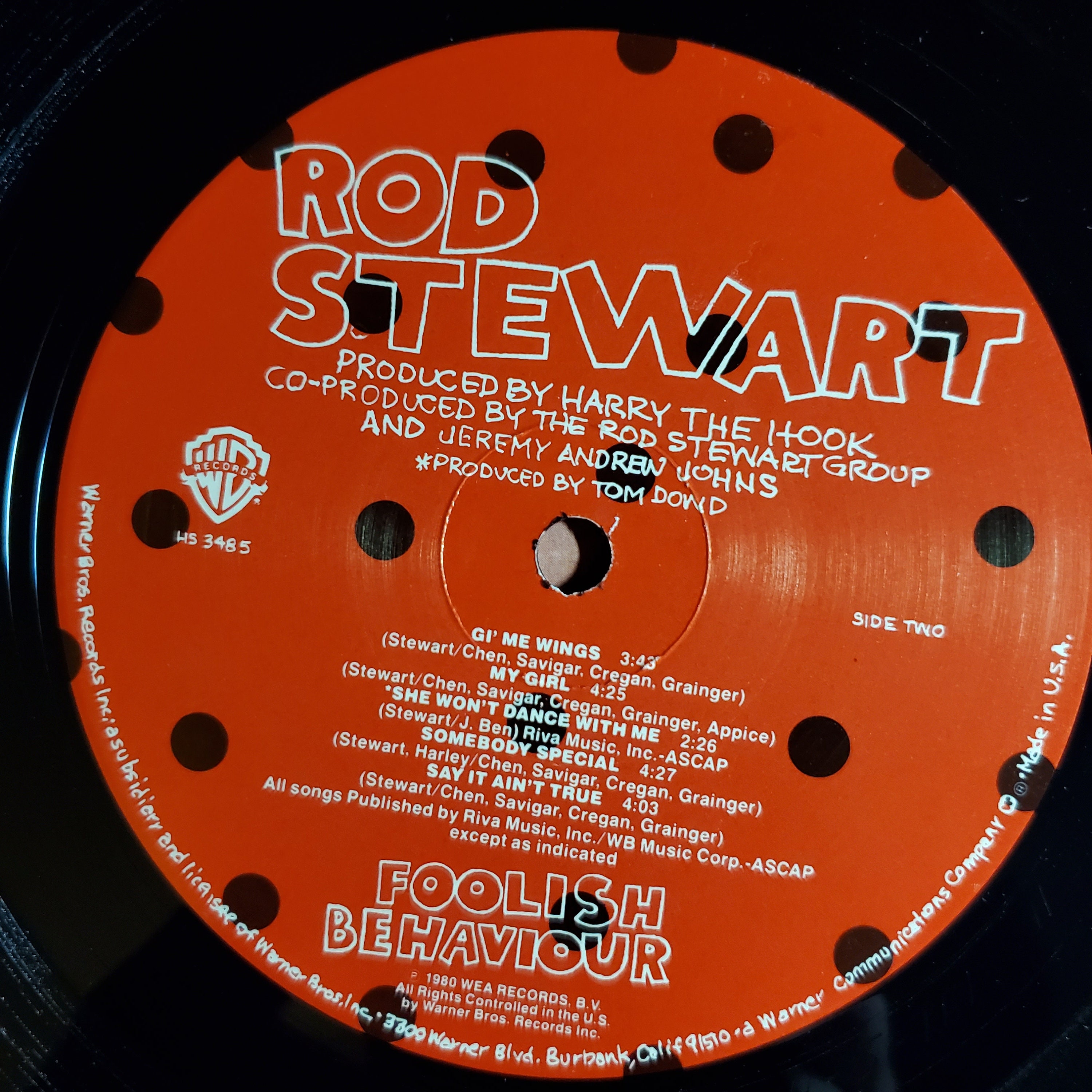Rod Stewart Foolish Behavior 1980 HS 3485 LP Vinyl - Etsy
