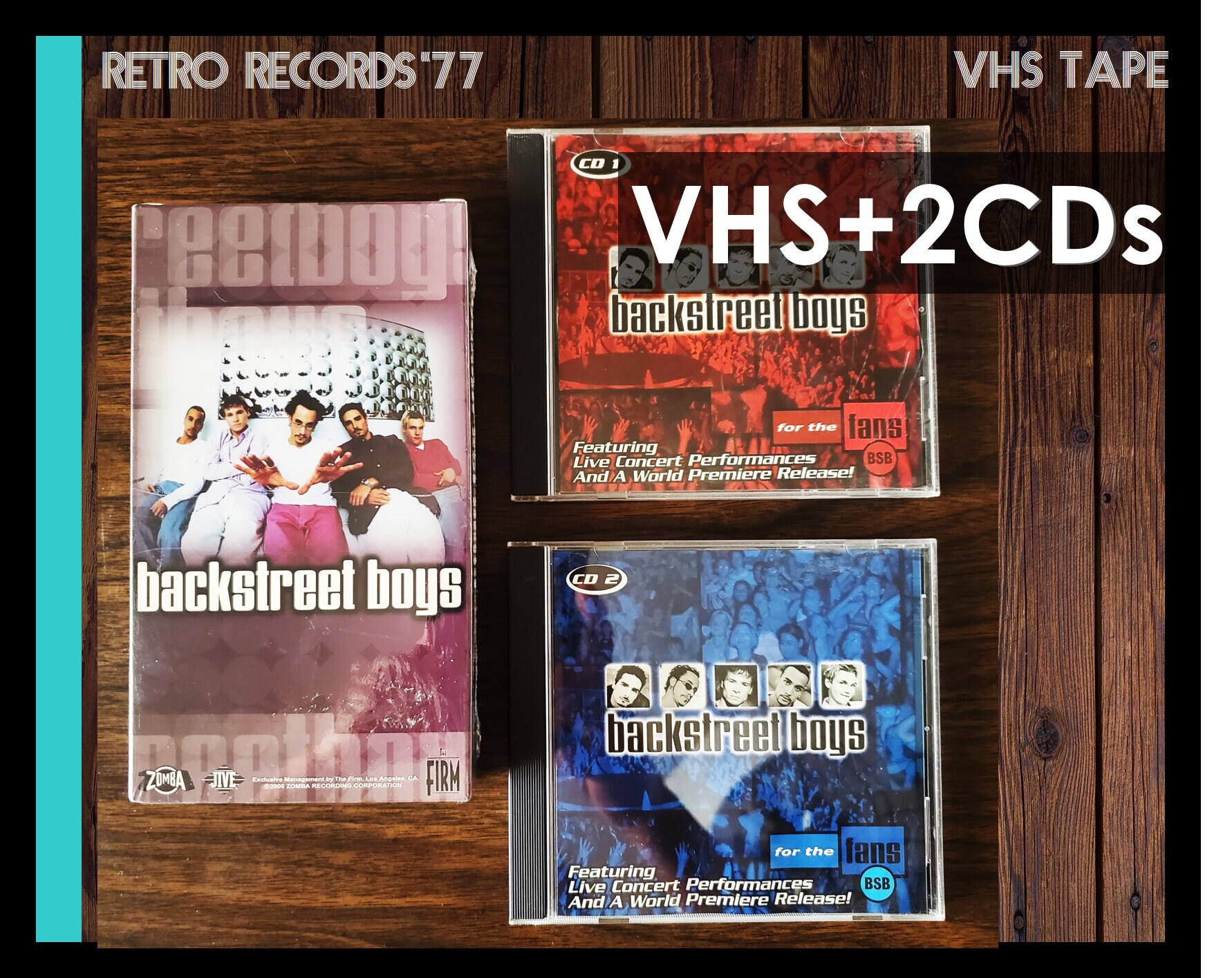 Backstreet Boys for the Fans VHS Tape and Cds, 2000 - Etsy