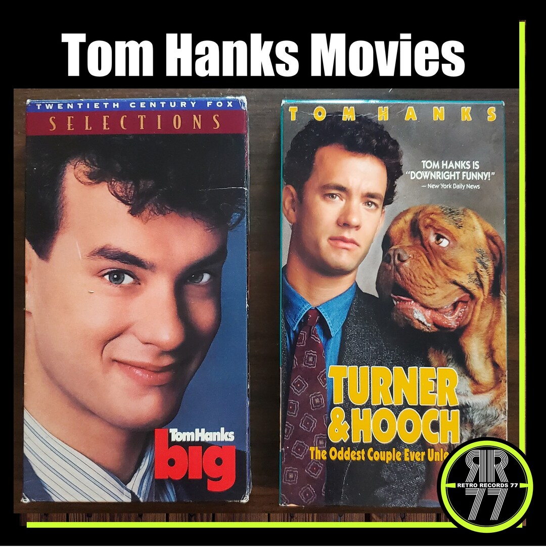 2 Tom Hanks Movies on VHS, Big Movie and Turner & Hooch Movie - Etsy
