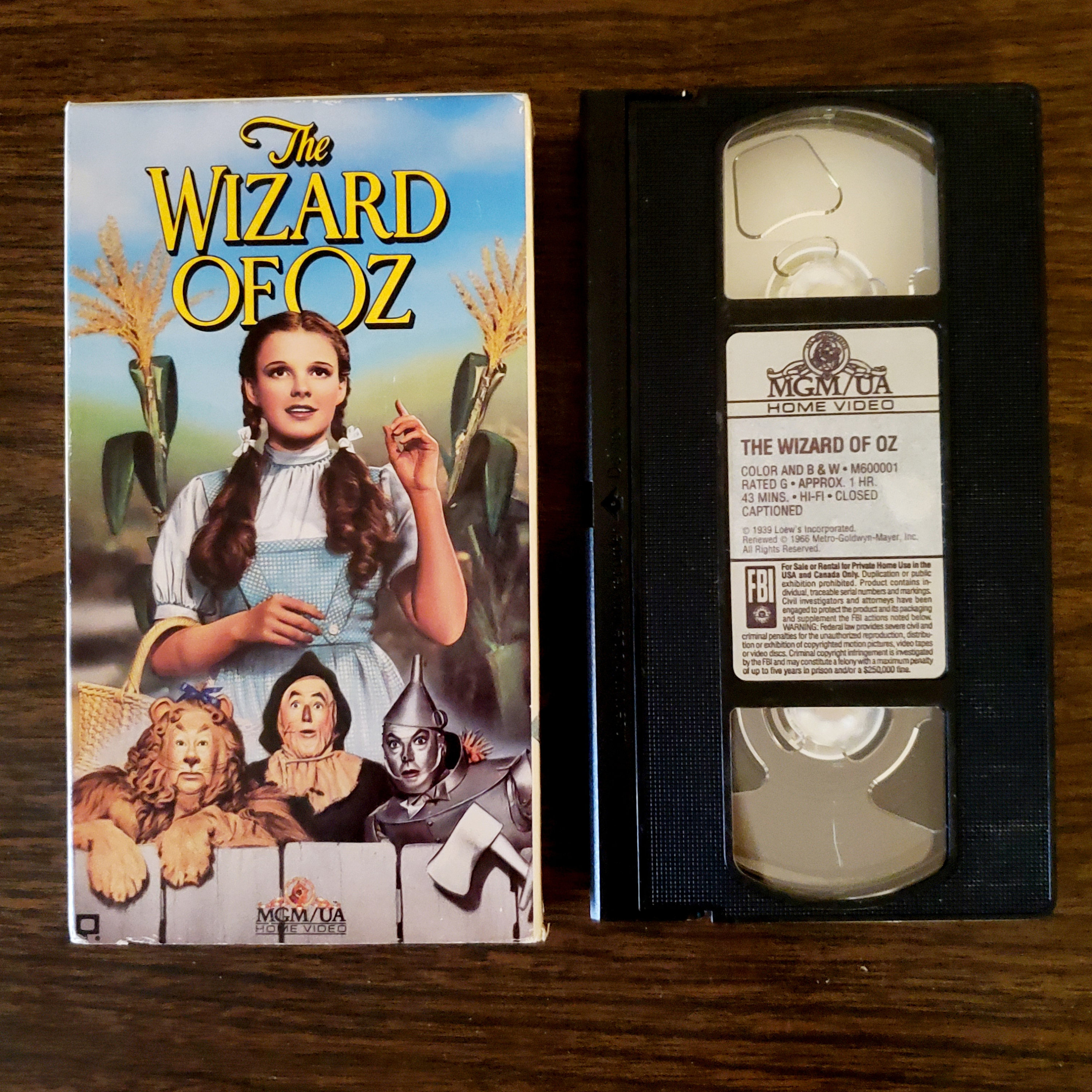 Wizard Of Oz Vhs