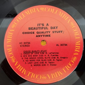 1971 It's A Beautiful Day - Choice Quality Stuff/anytime, ( KC 30734 ...