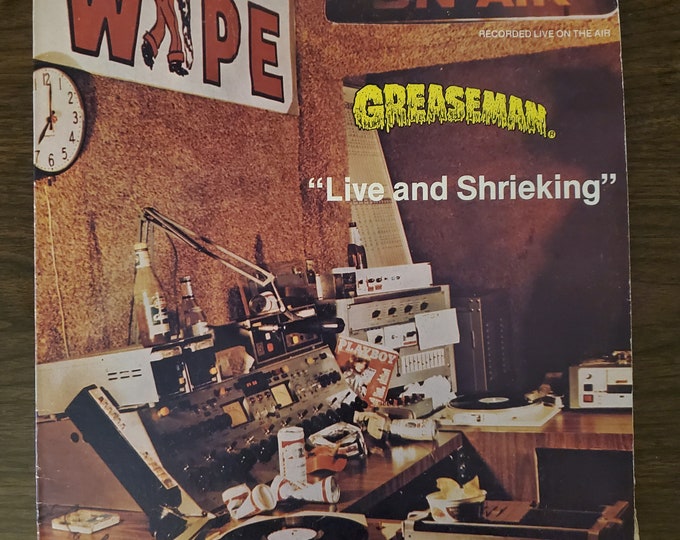 Vintage LP: Greaseman live and Shrieking, Comedy, Greaseman, Monolog ...