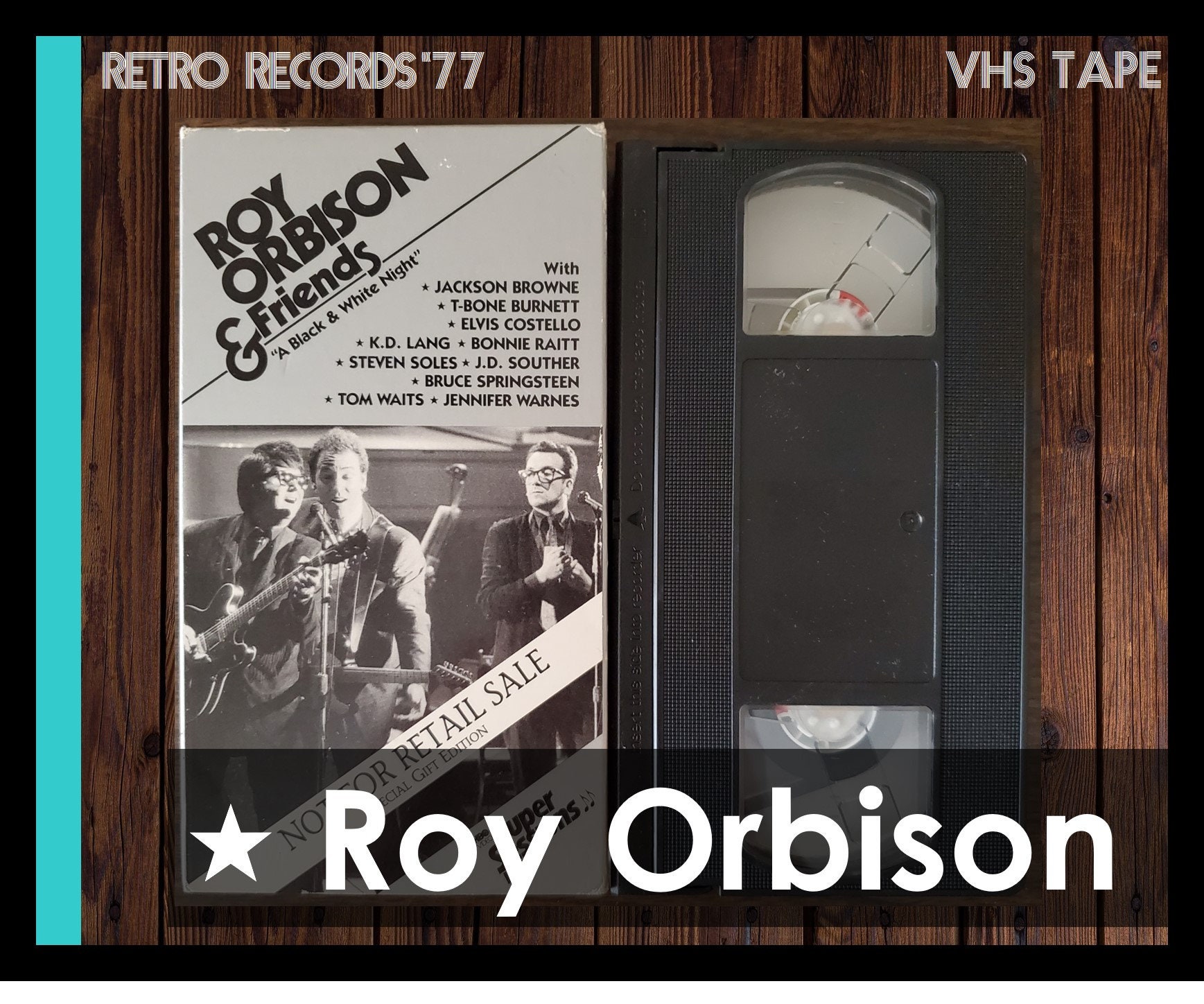 1988: Roy Orbison-roy Orbison and Friends a Black & White Night VHS ...