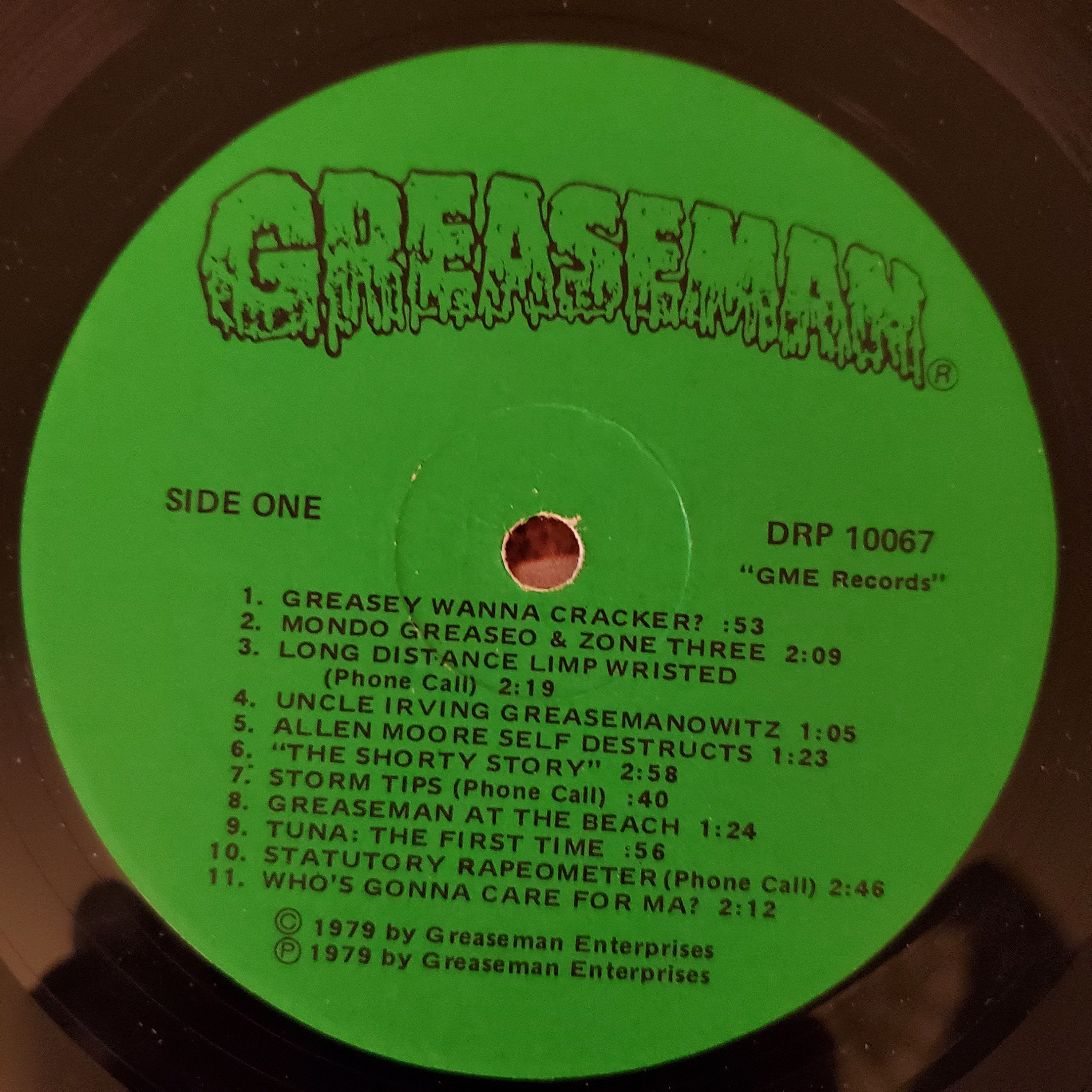 Vintage LP: Greaseman live and Shrieking, Comedy, Greaseman, Monolog ...