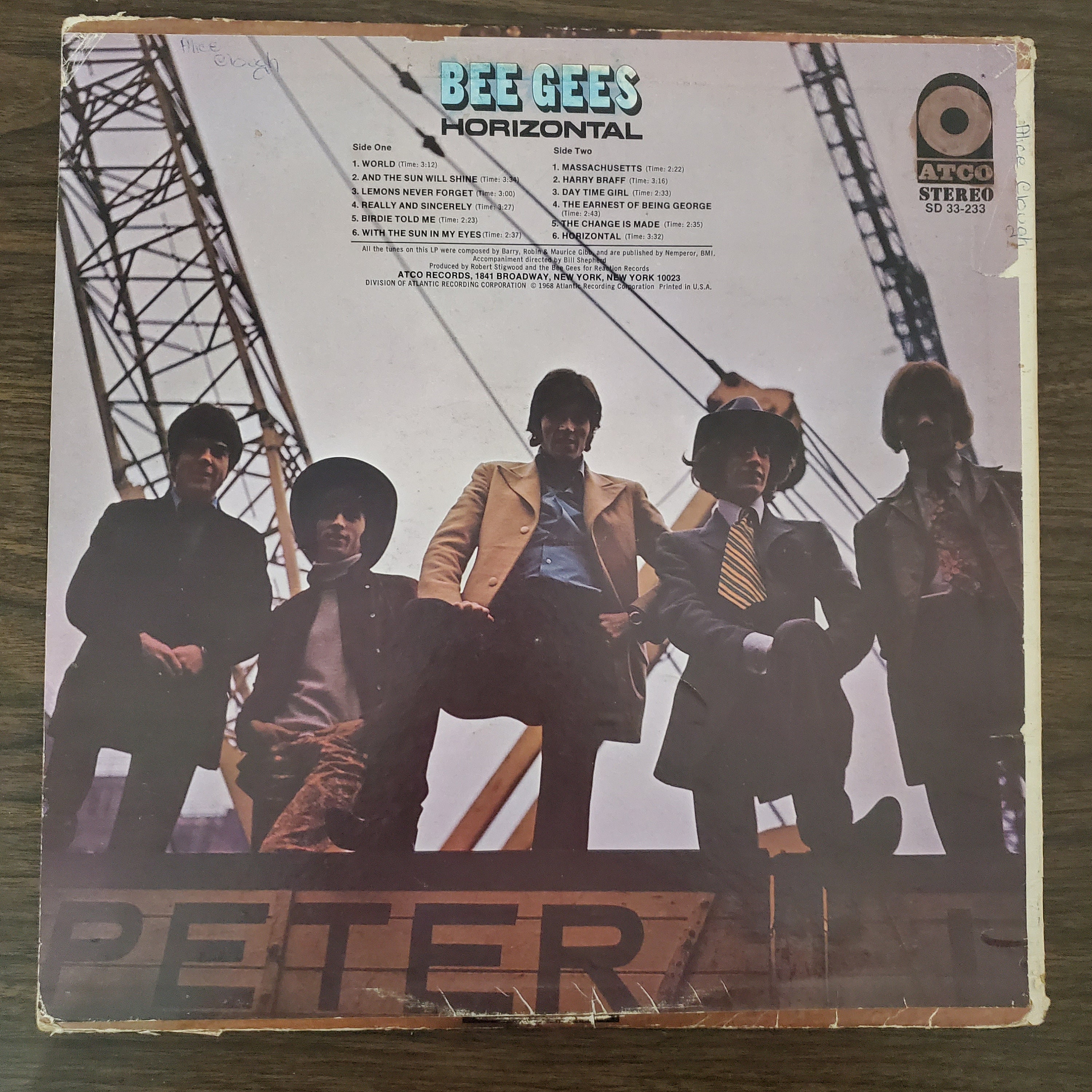 1968 Bee Gees Horizontal Album, SD33-233 - Etsy