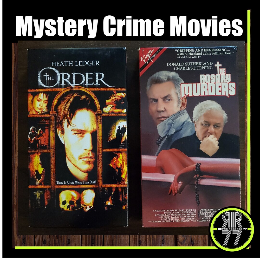 2 Mystery Crime Movies on VHS, the Order With Heath Ledger, Priest, the ...