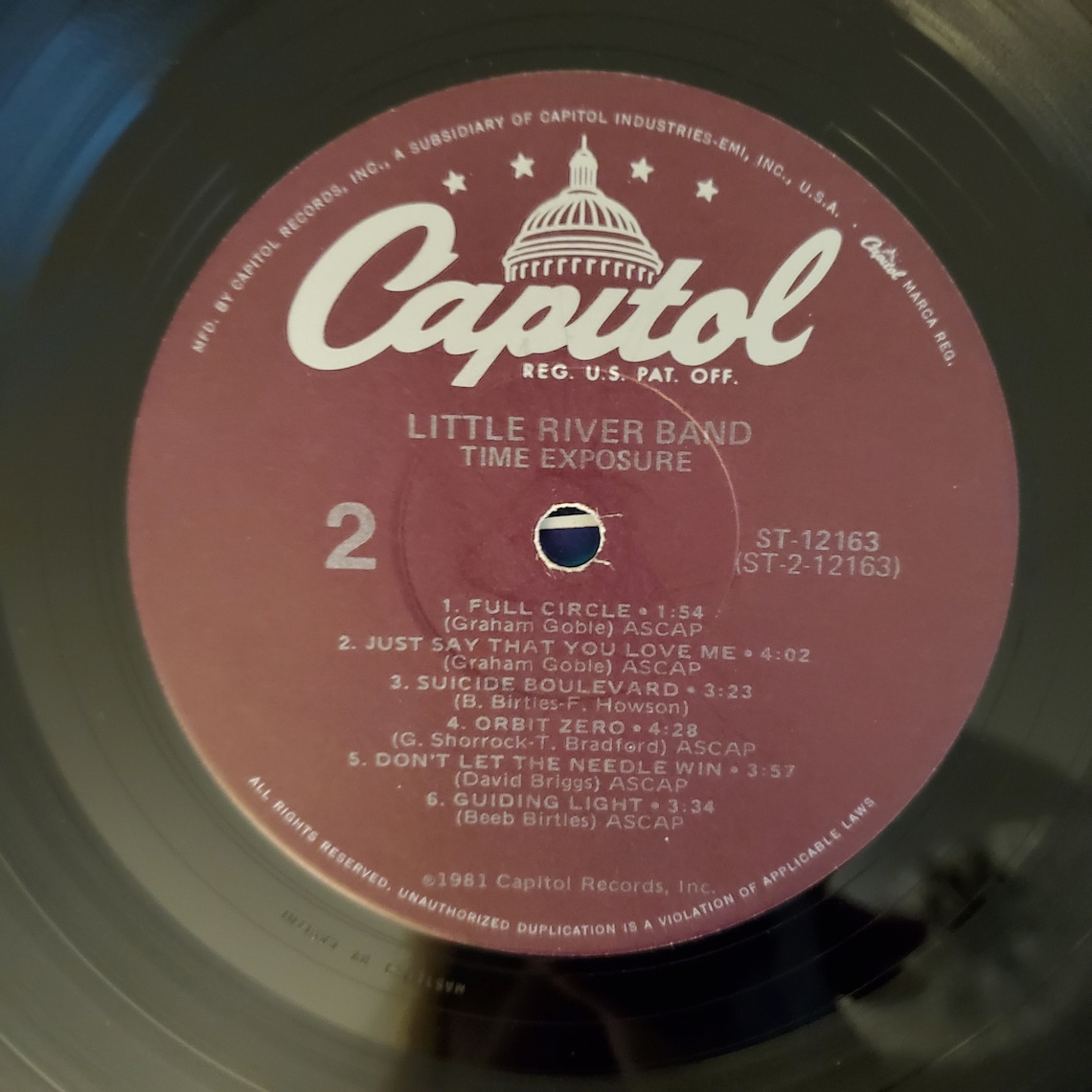 1981 Little River Band-time Exposure Album ST-12163 Lp - Etsy