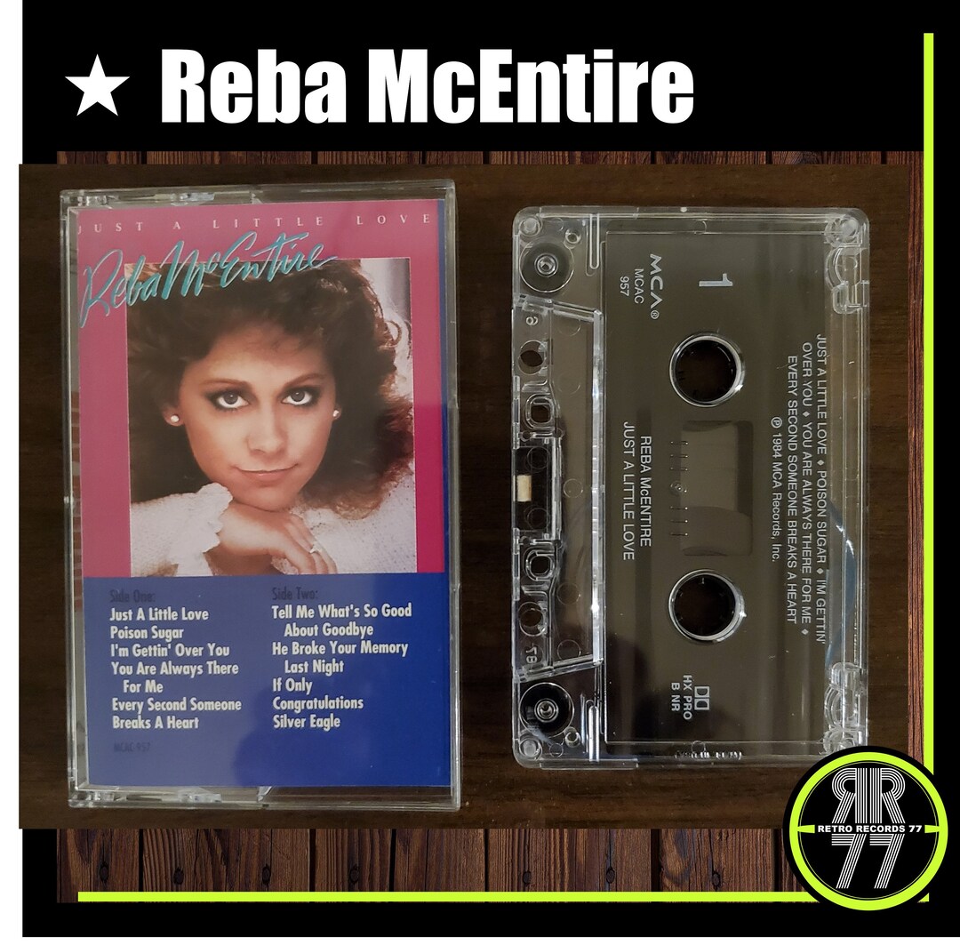 1984 Reba Mcentire – Just A Little Love CASSETTE, MCAC-957, Country, If Only, Congratulations ...