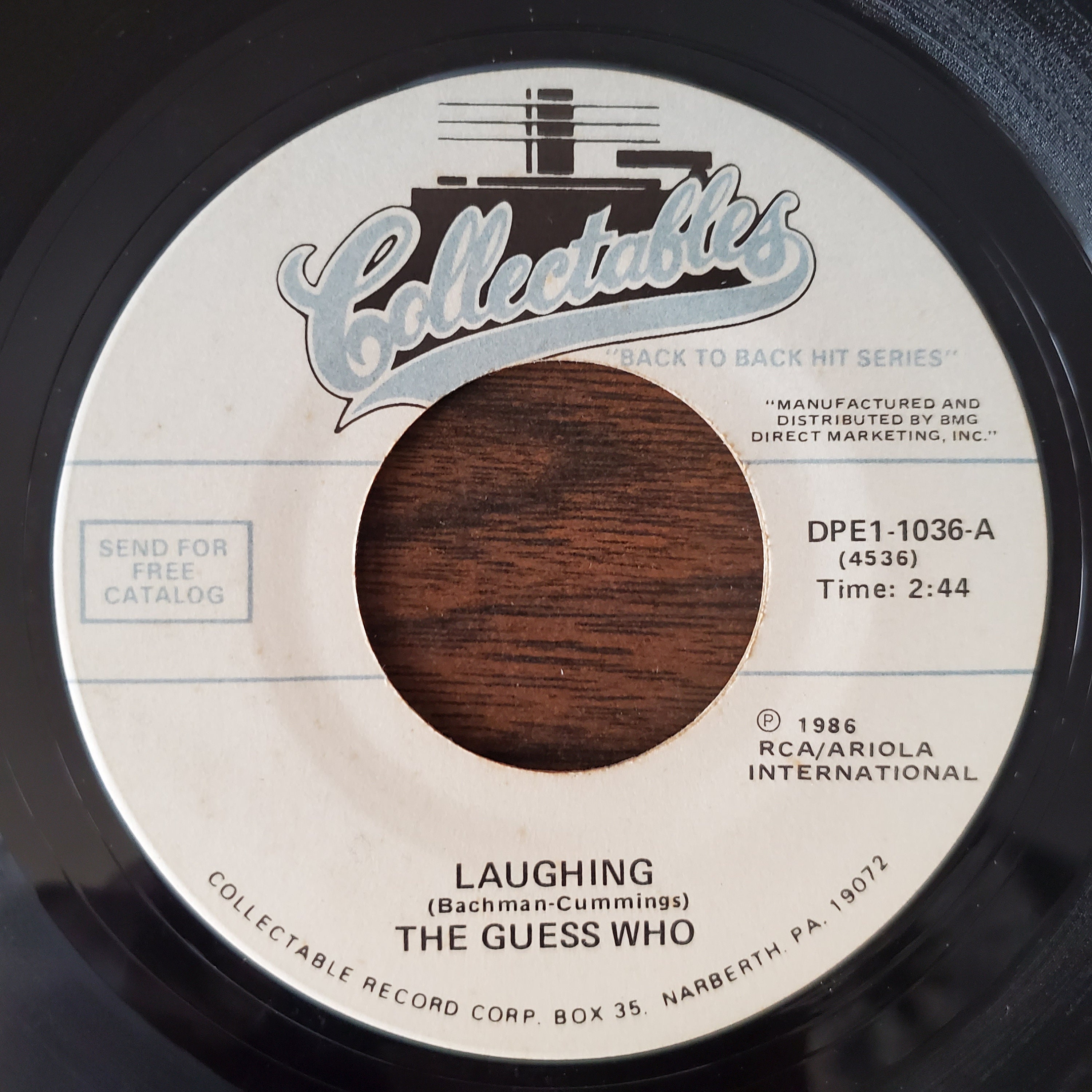 The Guess Who-laughing, Undun 45 RPM Single, 1986, 7 Inch Single ...