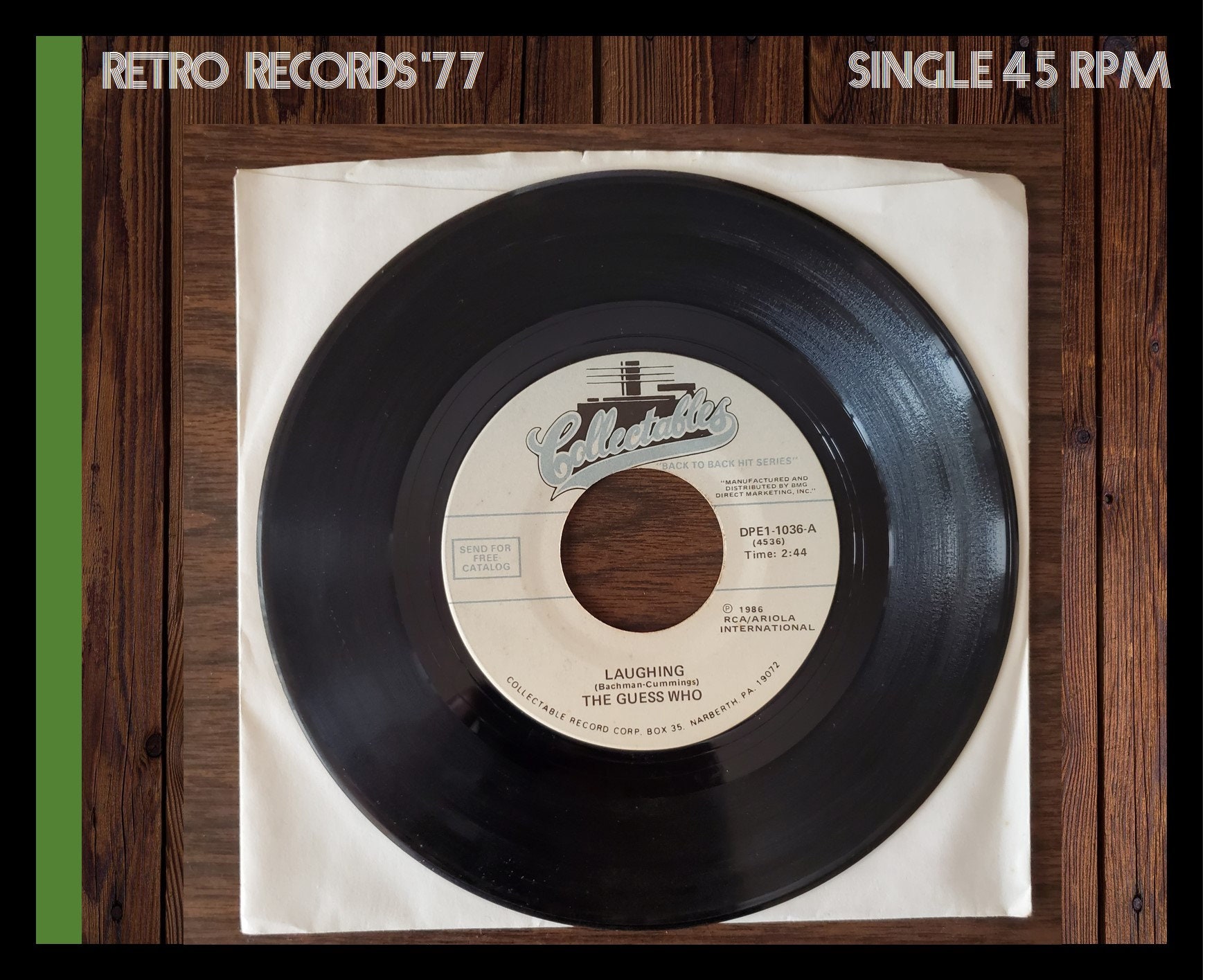 The Guess Who-laughing, Undun 45 RPM Single, 1986, 7 Inch Single ...