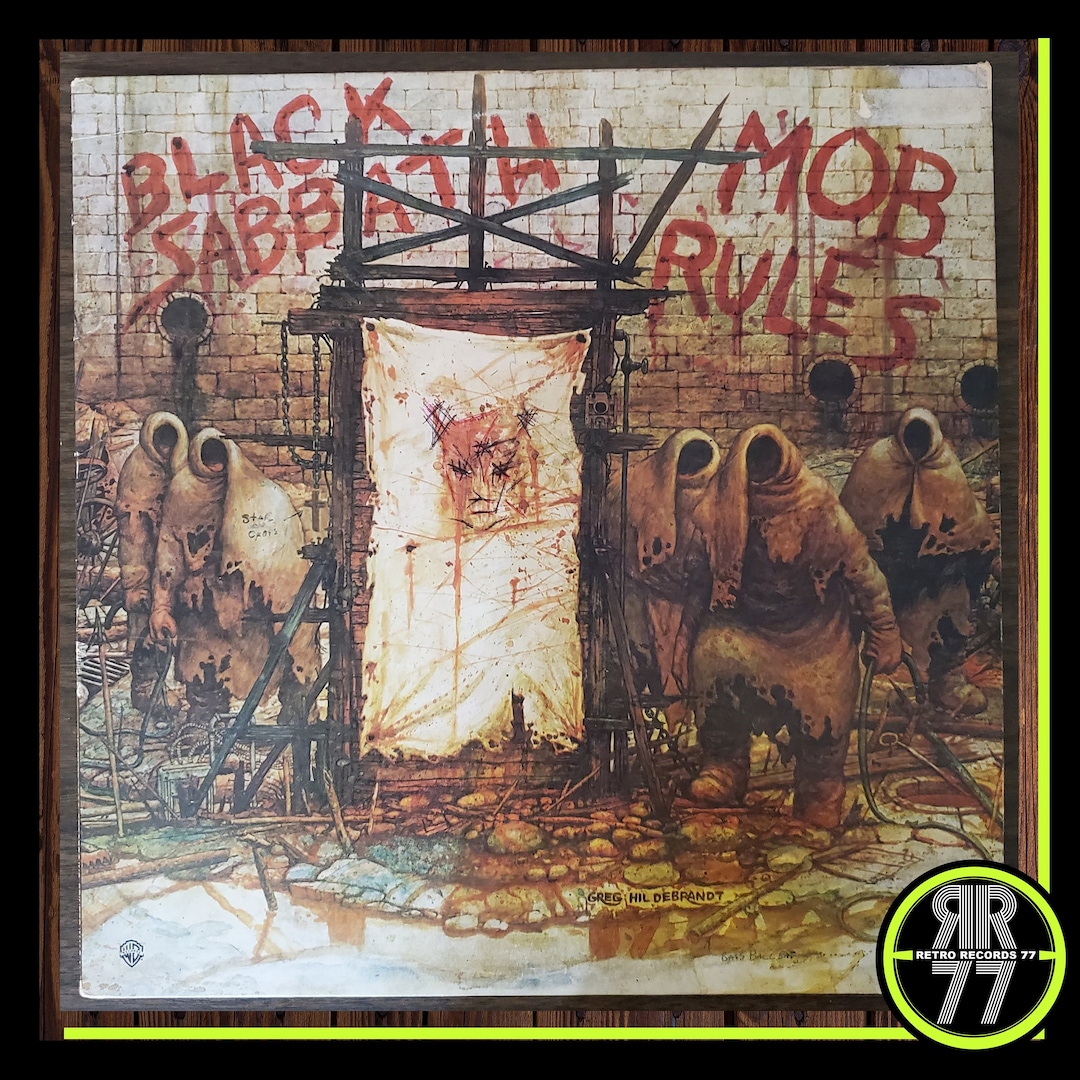 1981 Black Sabbath – Mob Rules Album, BSK 3605, Voodoo - Etsy