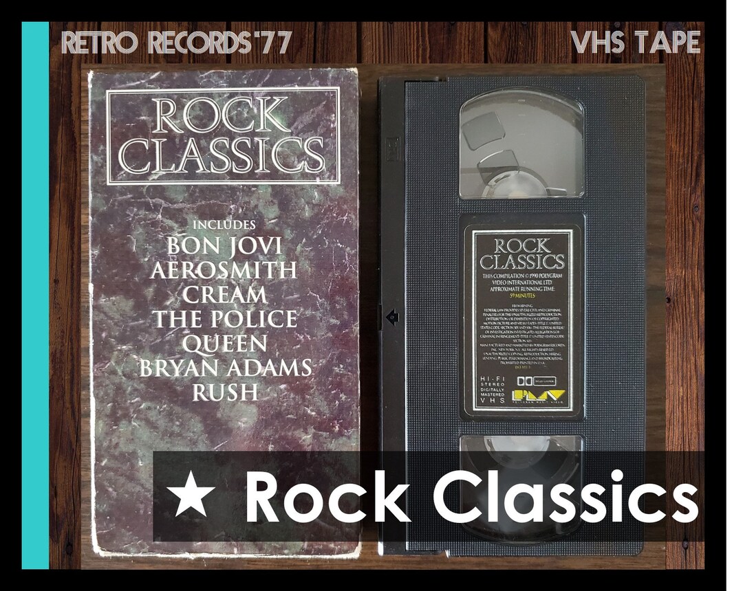 1991 Rock Classics VHS Tape – Queen, Bon Jovi, the Police - Etsy