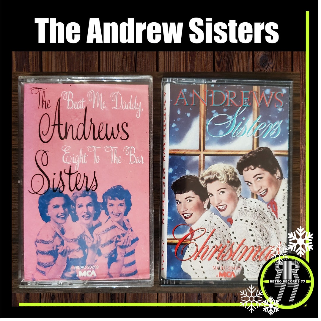 2 (two) Andrew Sisters Cassettes - Beat Me Daddy Eight to the Bar and ...