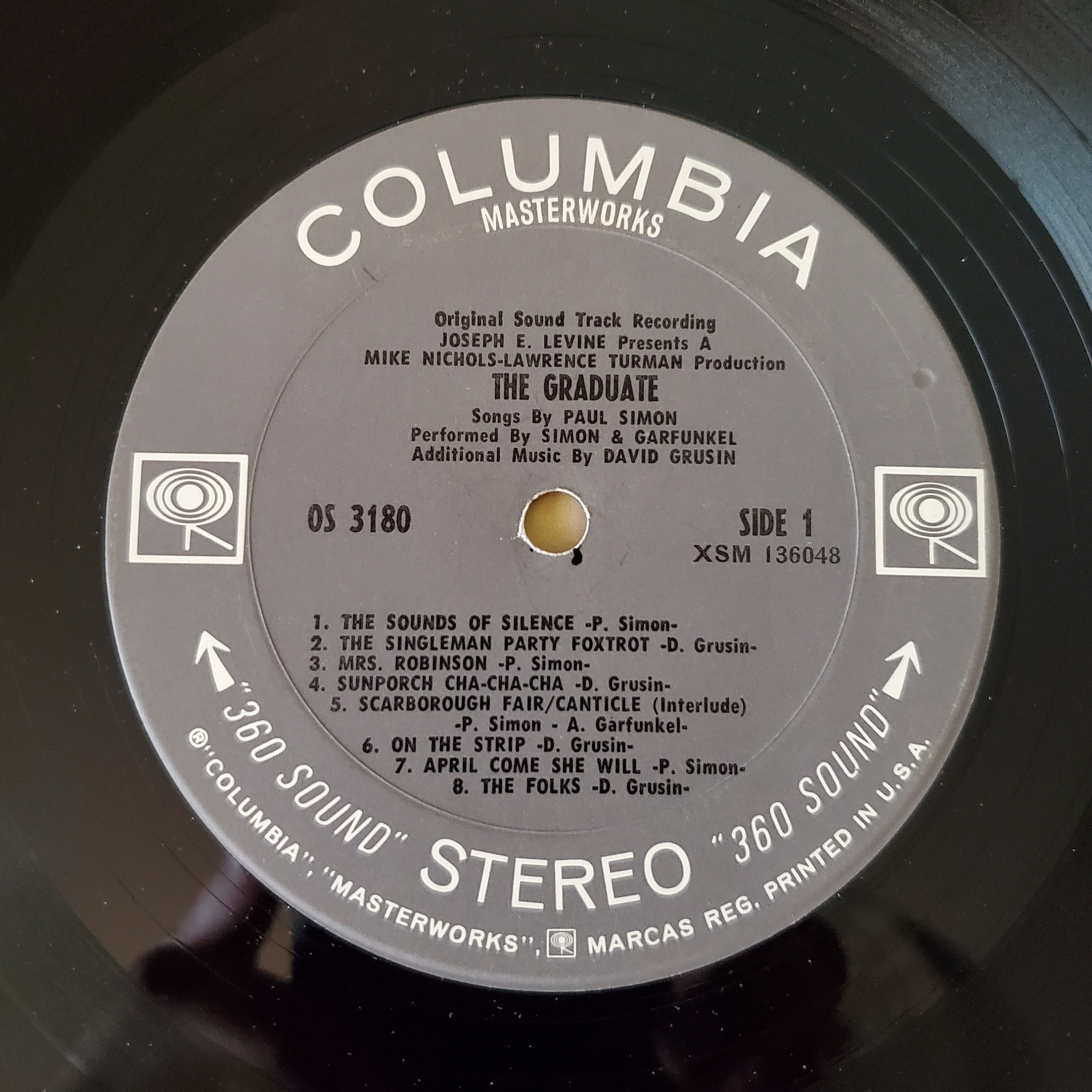 Vintage Record: The Graduate Simon & Garfunkel, Dave Grusin, 1968, The ...