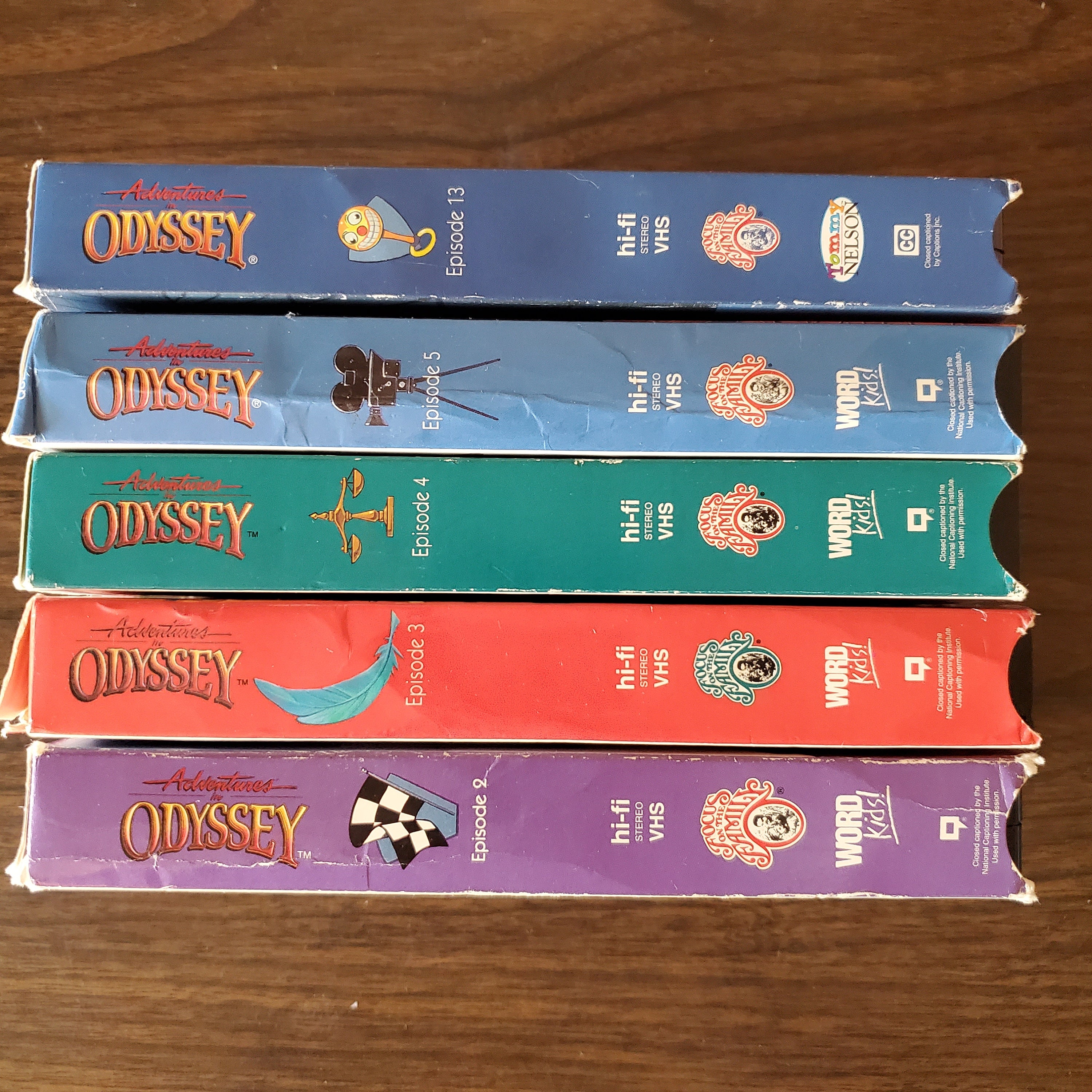 Adventures in Odyssey Animated Series VHS Tapes, 5 Episodes 2,3,4,5,and ...
