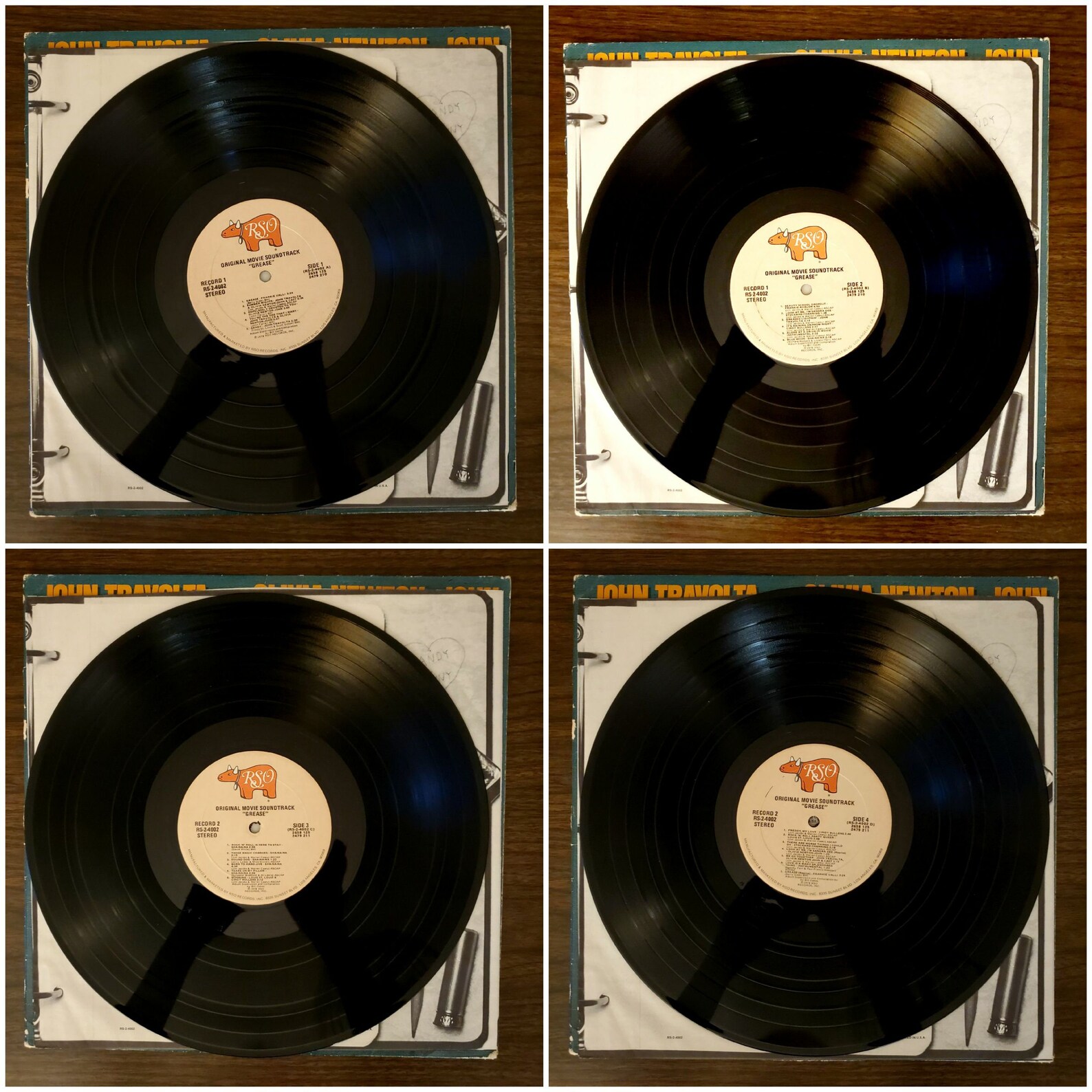 Grease Record LP & VHS Motion Picture Sountrack 1978 John - Etsy