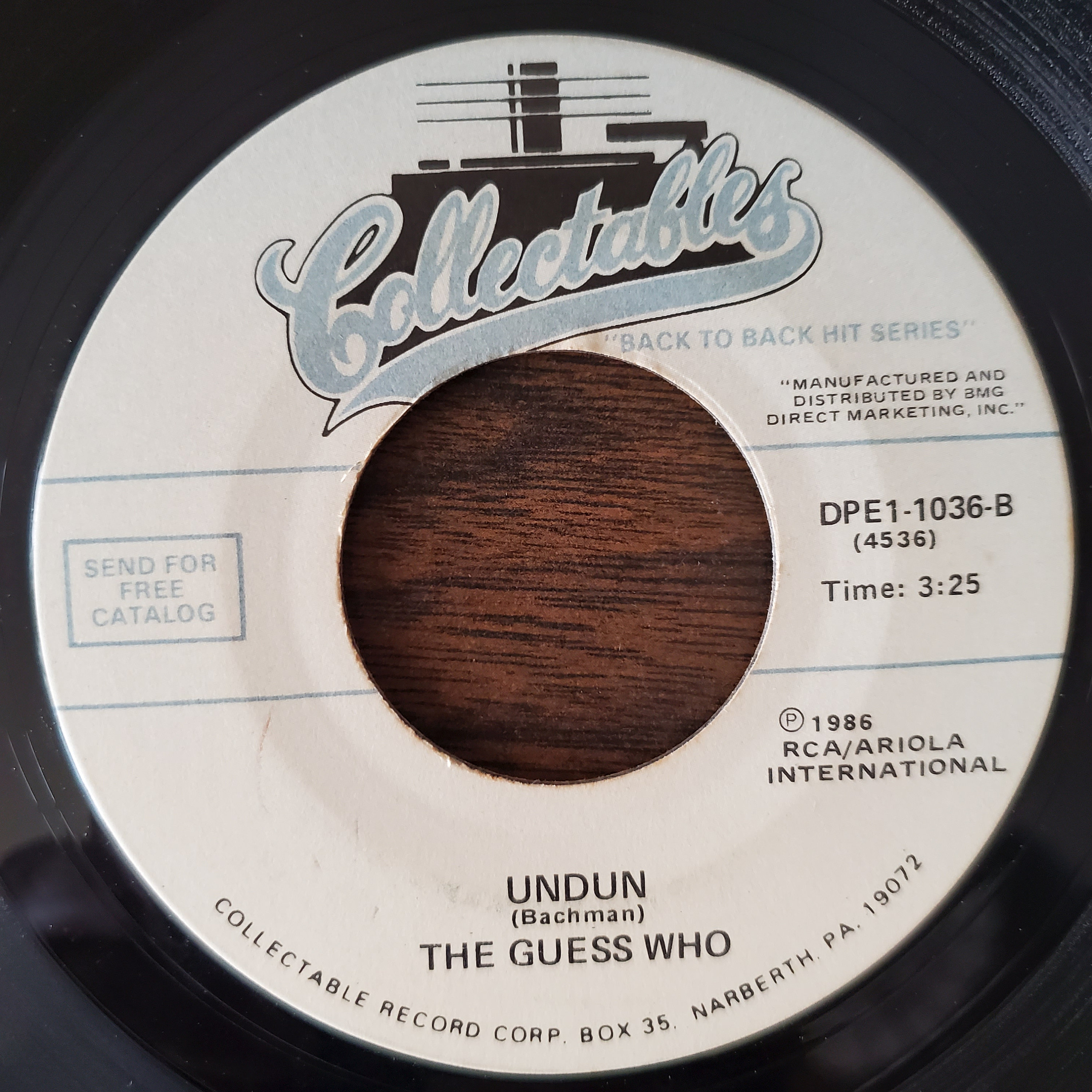 The Guess Who-laughing, Undun 45 RPM Single, 1986, 7 Inch Single ...