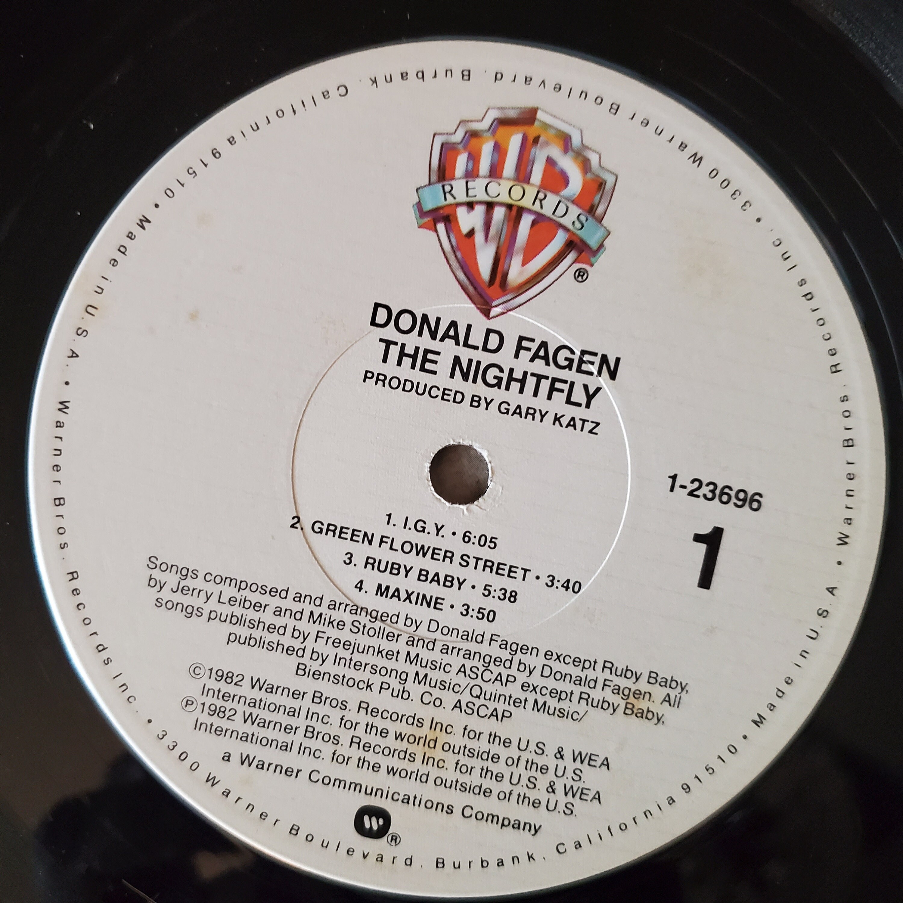 1982 Donald Fagen-the Nightfly LP, Jazz, 1-23696, Album, Record, Vinyl ...