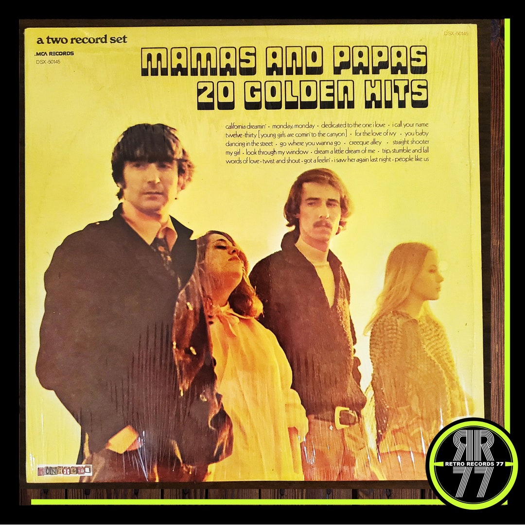The Mamas & the Papas 20 Golden Hits Vintage Album, 1973, Double 2x ...