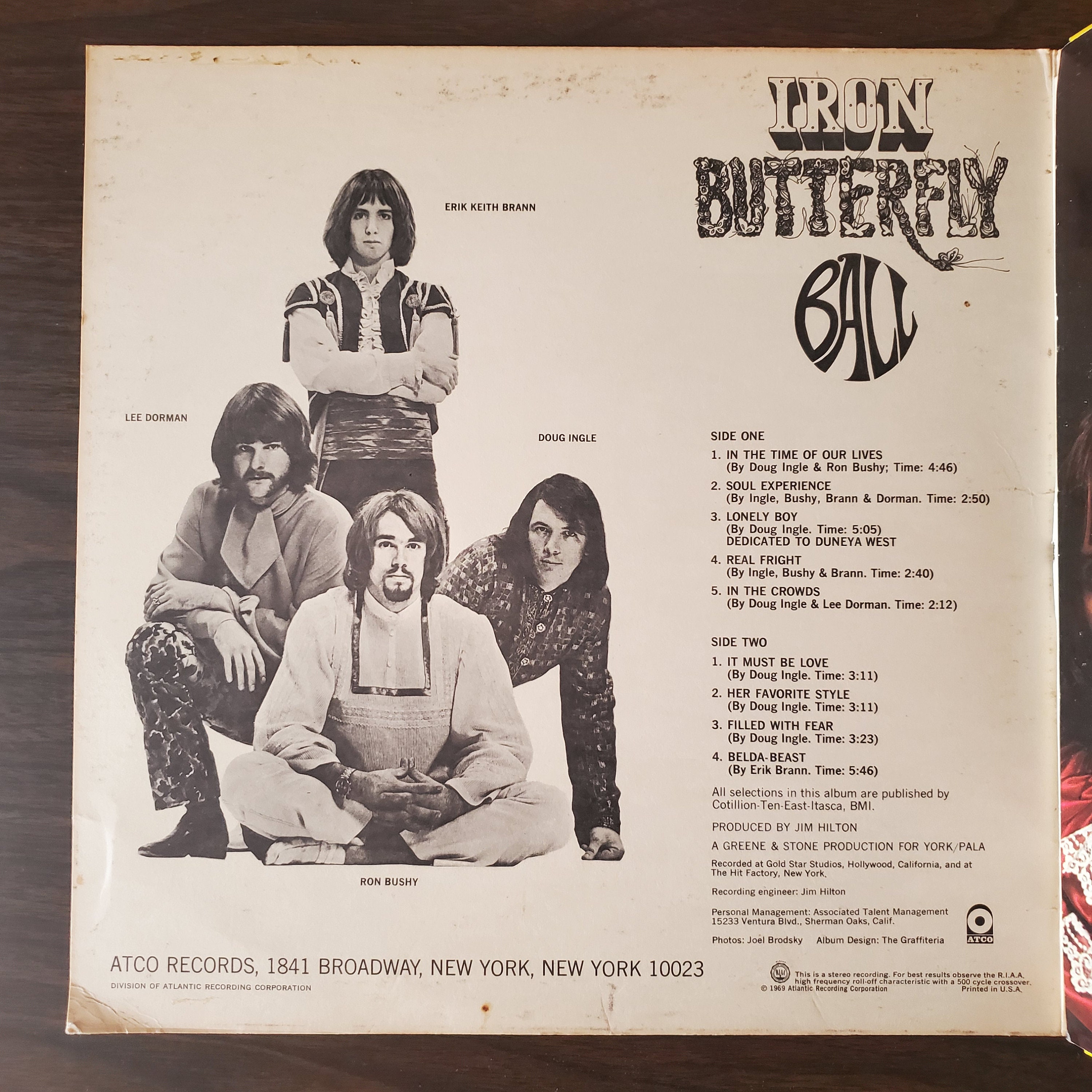 1969 Iron Butterfly-ball Album, ATCO Records , SD 33-28, Lp, Vinyl ...