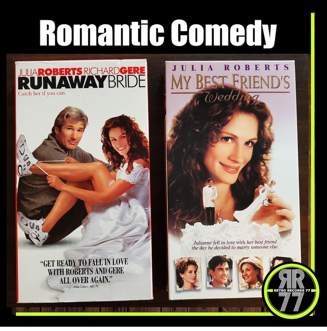 2 Romantic Comedy Movies on VHS, Runaway Bride & My Best Friend's ...